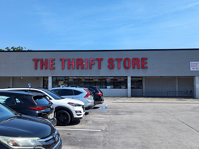 The Thrift Store keeps it simple—no fancy name needed when the deals speak for themselves.