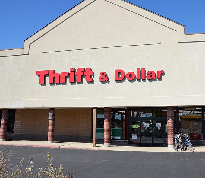 Thrift & Dollar's unassuming exterior hides a wonderland of bargains. Like finding an extra $20 in your winter coat, this place delivers unexpected joy.