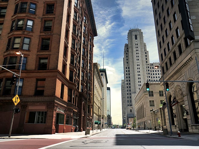 Toledo's urban canyon of historic buildings creates a perfect blend of old-world charm and modern city living.