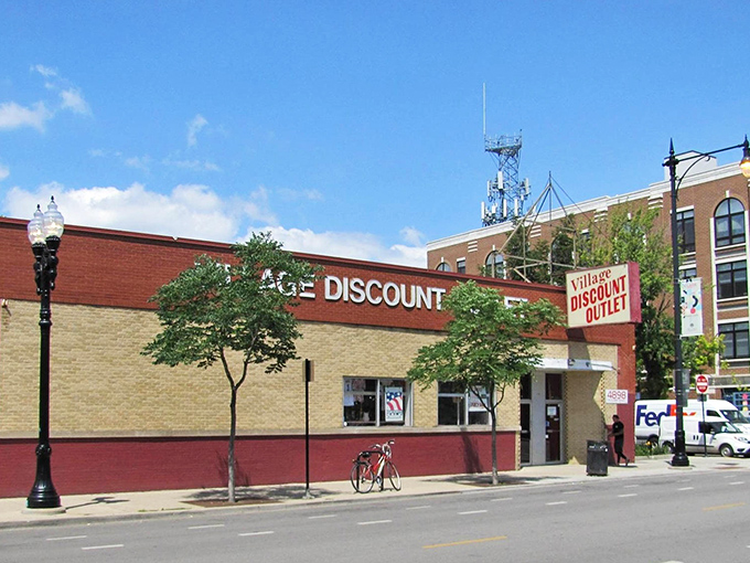 Village Discount Outlet stands proud in Chicago's urban landscape, a beacon for thrifty shoppers since forever.