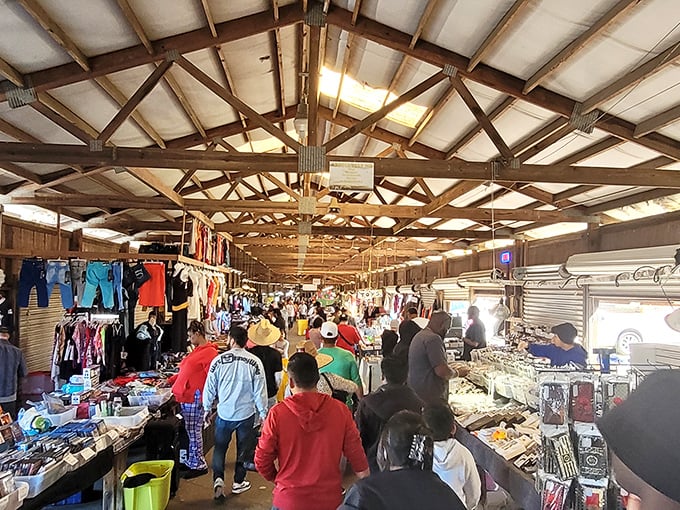 White Horse Flea Market's bustling indoor aisles &ndash; where "just browsing" becomes a three-hour adventure!
