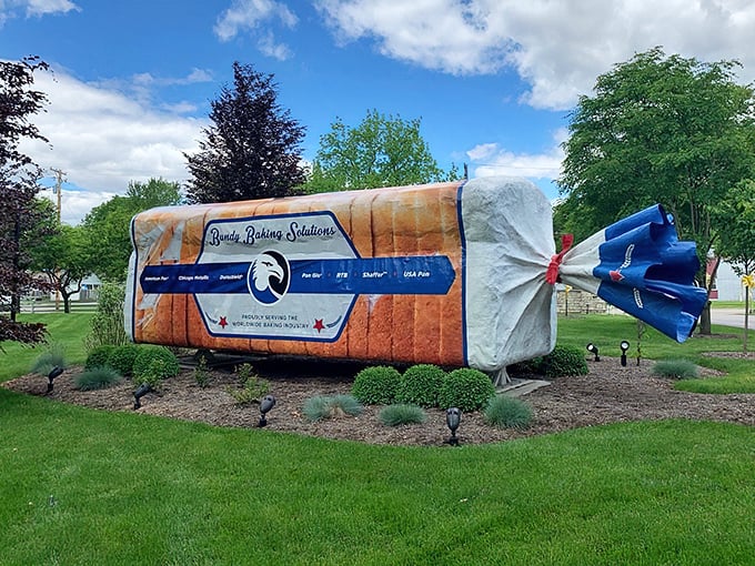 Forget sliced bread &ndash; this is the greatest thing since bread itself! A perfectly wrapped loaf ready for the world's biggest sandwich.