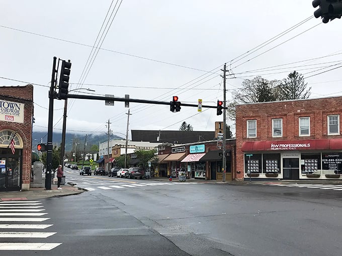 Mountain town intersections where every direction leads to something worth discovering and exploring.