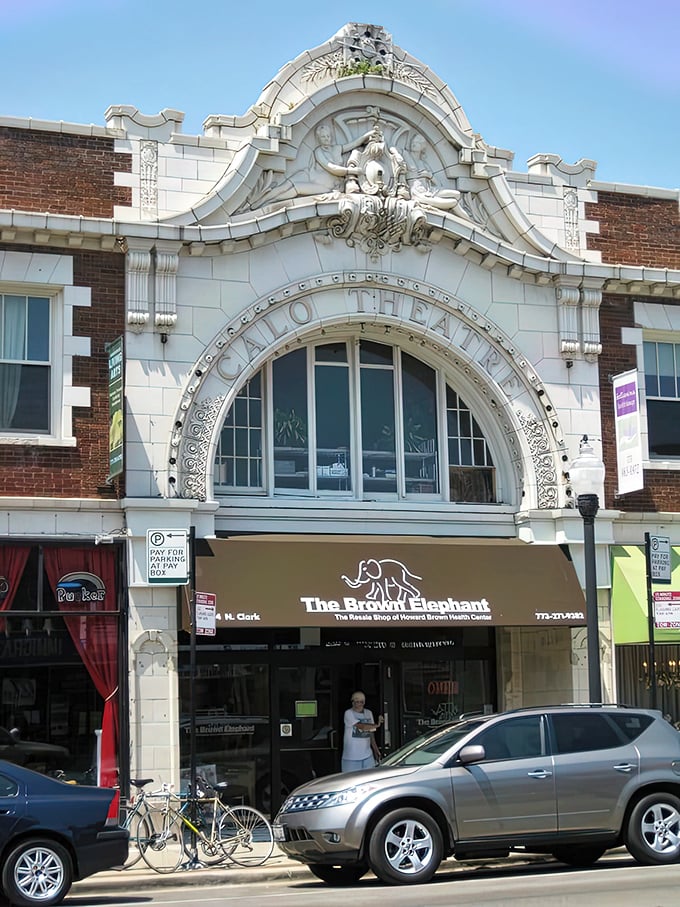 Look at that architectural detail - they built storefronts with real character back in the day.