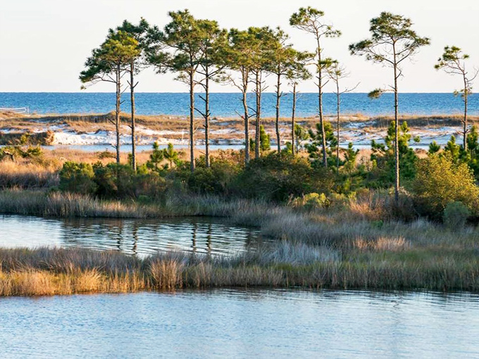 Gulf meets lake in this natural two-for-one special &ndash; Mother Nature's own BOGO deal, no coupon needed.