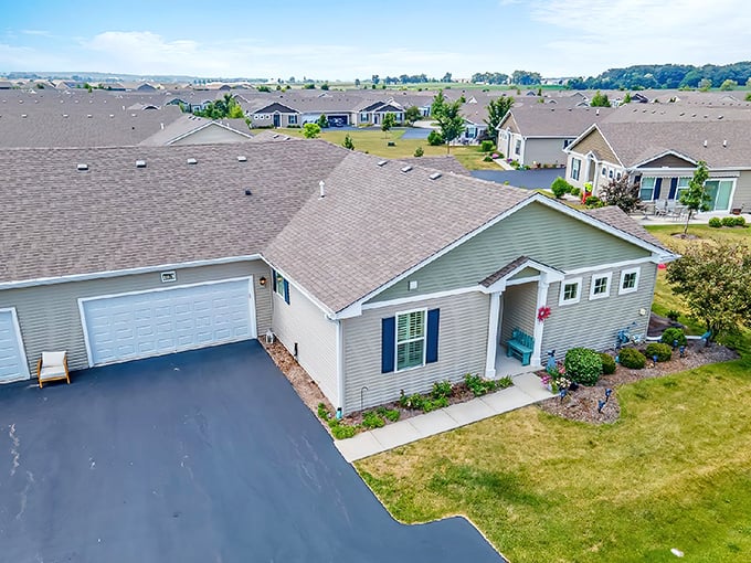 Home sweet home in Pingree Grove. These charming houses aren't just neighbors&mdash;they're future friendship headquarters with attached garages.