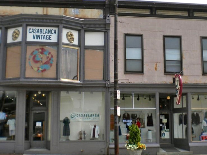 Classic architecture meets timeless style - where yesterday's fashion becomes today's perfect find.