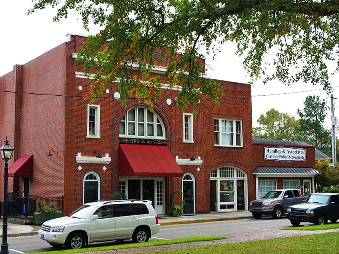Showtime in small-town America! Cheraw's "Theatre on the Green" stands like a brick-and-mortar defiance to the streaming age.