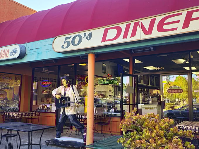Classic 50's Diner: When your diner has an Elvis greeter, you know they're serious about their throwback charm. The milkshakes are thick enough to stand your spoon in! 