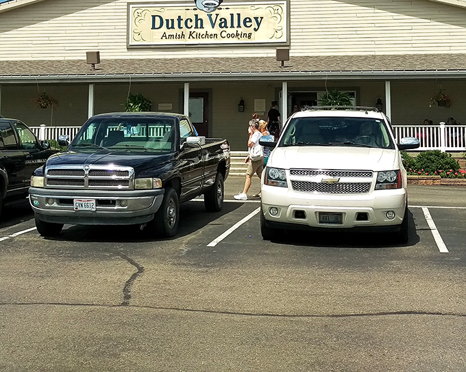 Parking lot full at Dutch Valley? Always a good sign! When locals line up, you know you've struck culinary gold.