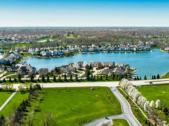 Suburban bliss meets lakeside living where every view looks like a real estate agent's wildest marketing fantasy.