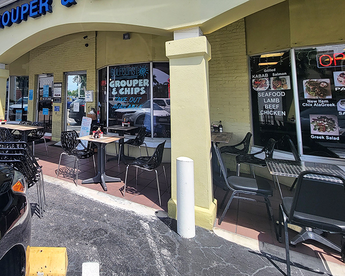 Simple storefront, extraordinary fish. The kind of place where locals whisper, "Don't tell the tourists!"