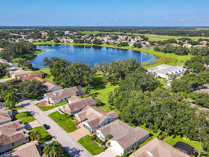 Rolling hills and sparkling water create nature's own retirement community in central Florida. 
