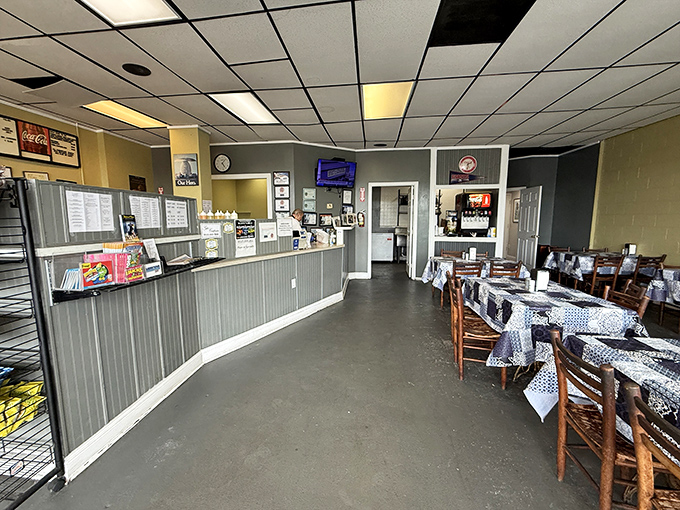 Simple interior, extraordinary flavors - Manny's proves great sandwiches don't need fancy surroundings to shine. 