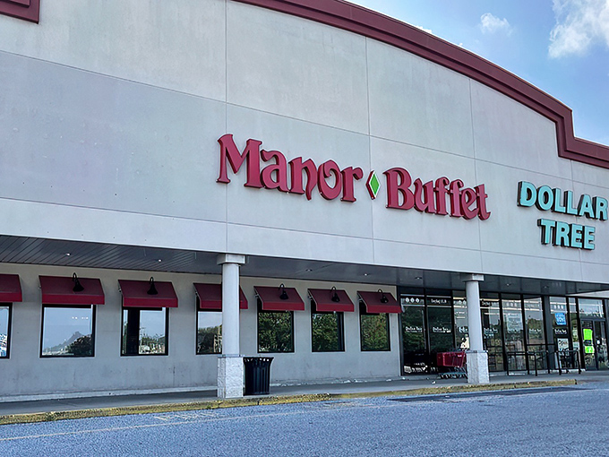Don't let the modest storefront fool you&mdash;Manor Buffet sits ready to welcome hungry travelers with a feast that defies expectations.