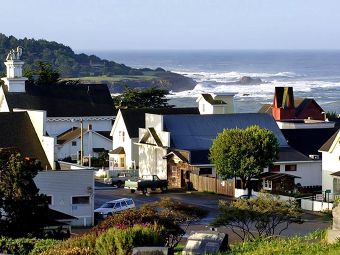 Mendocino's dramatic coastline – where the earth meets the ocean and they're not being subtle about it.