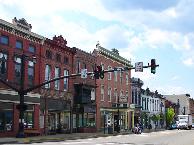 The historic buildings of Millersburg stand proud, like well-preserved seniors who refuse to give up their downtown apartments.