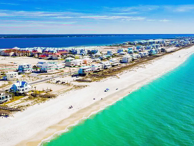 Beach homes dotting the shoreline like colorful seashells&mdash;Navarre's "best kept secret" status won't last forever!