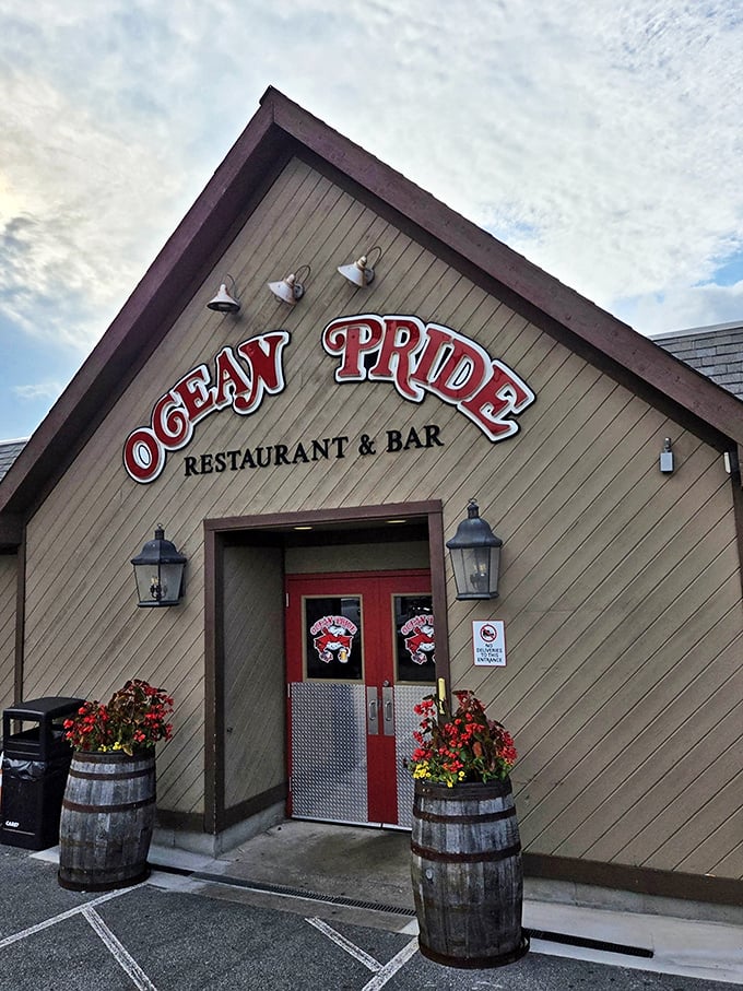 Behind those red doors at Ocean Pride lies a world where Old Bay is king and seafood reigns supreme.