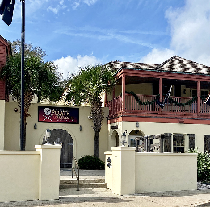 The museum's Spanish colonial architecture perfectly sets the stage for tales of high-seas adventure in St. Augustine.