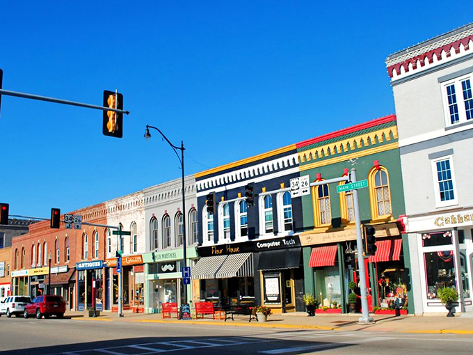 These vibrant storefronts in Princeton aren't just preserved buildings - they're time machines with cash registers.