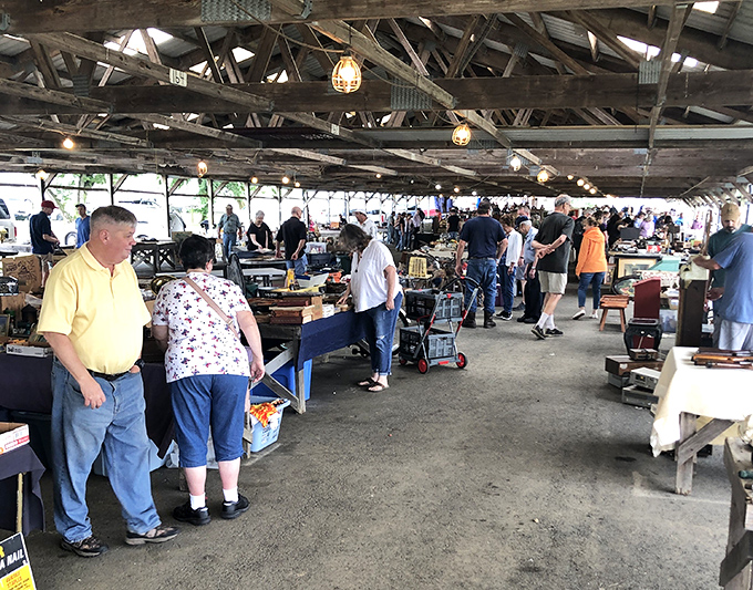 Renninger's wooden wonderland houses countless treasures in plastic bins&mdash;archaeology for the modern treasure hunter, no digging required.
