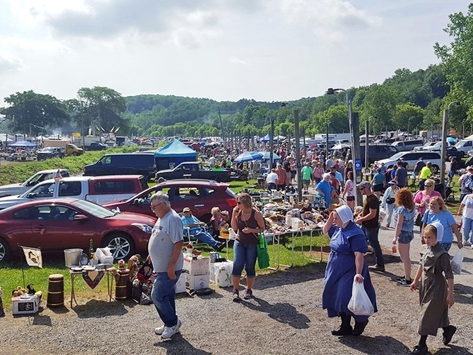The United Nations of bargain hunting. Rogers Flea Market brings together more diverse items than my aunt's china cabinet.