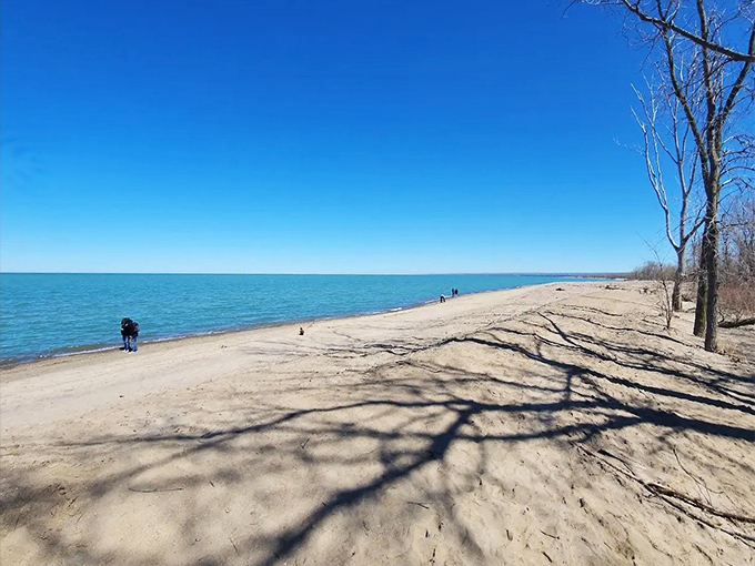 Where sky meets water: Presque Isle might get the fame, but Sayers Dam delivers the same peaceful blue without the crowds.