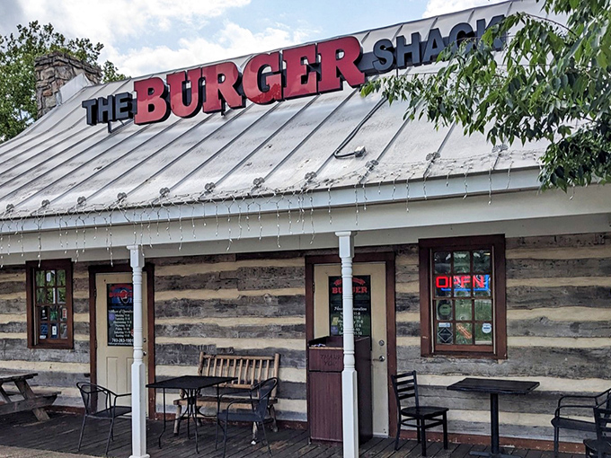 This unassuming log cabin serves burgers that would make Paul Bunyan weep with joy. Simple outside, spectacular inside.