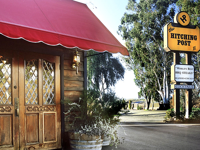 The Hitching Post's weathered charm promises authentic Santa Maria-style barbecue that'll make you forget all about fancy dining.