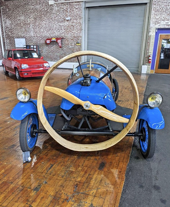 Meet the 1932 Helicron, where "aerodynamic" meant "slap a wooden propeller on the front." This French oddity proves some engineering questions are better left unasked.