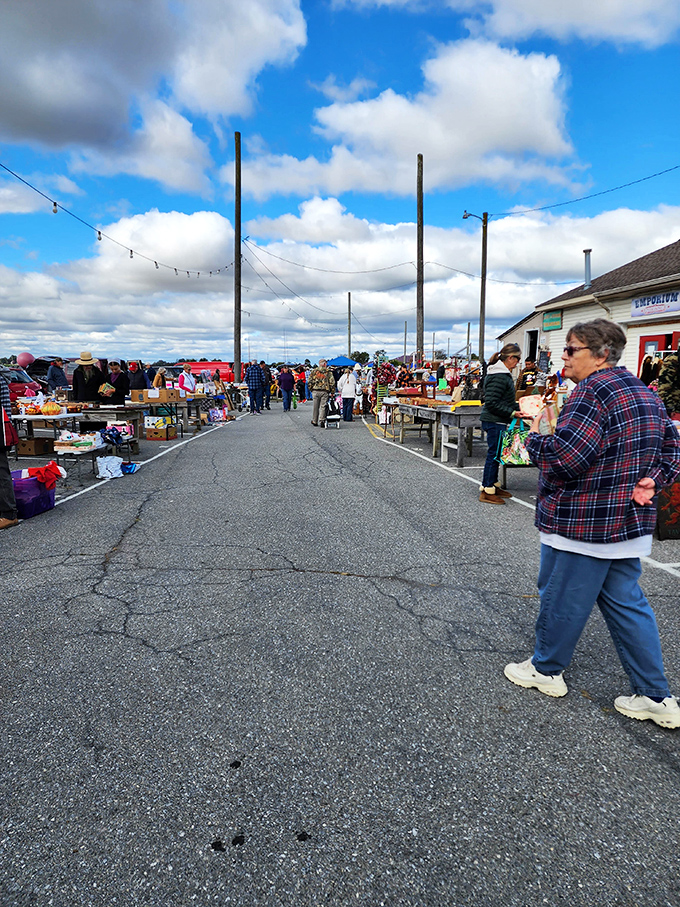 Wide aisles stretch endlessly, promising discoveries around every corner for those brave enough to explore.