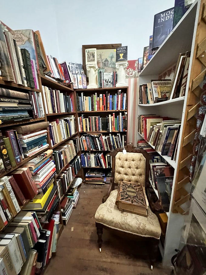 This literary nook is every bookworm's dream&mdash;complete with that perfect reading chair where you could lose an entire afternoon in someone else's memories. 