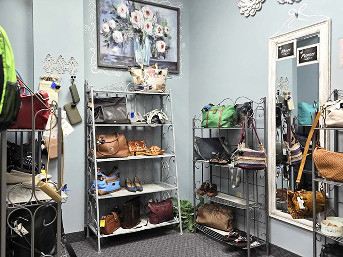 Handbag heaven isn't a myth—it's tucked away in this corner where designer purses find their second chapter at first-glance prices.