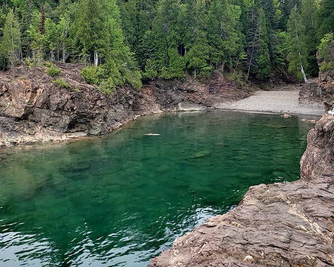 Black Rocks' emerald waters invite the brave to plunge into Lake Superior's crystal clarity&mdash;nature's own infinity pool with a refreshing 50-degree wake-up call.