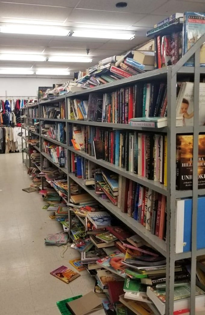 A bibliophile's dream where stories stack floor to ceiling. Every genre imaginable waits patiently for its next reader in this literary treasure trove.