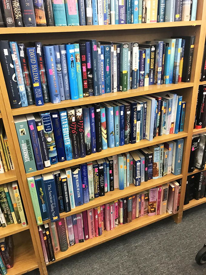 Bibliophiles beware: you might need an extra bookshelf after browsing these organized literary treasures. Paperback paradise awaits! 