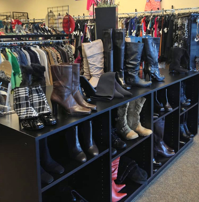 Boot boulevard: where every pair tells a story, and none of them include "I paid full retail and now eat ramen for dinner."