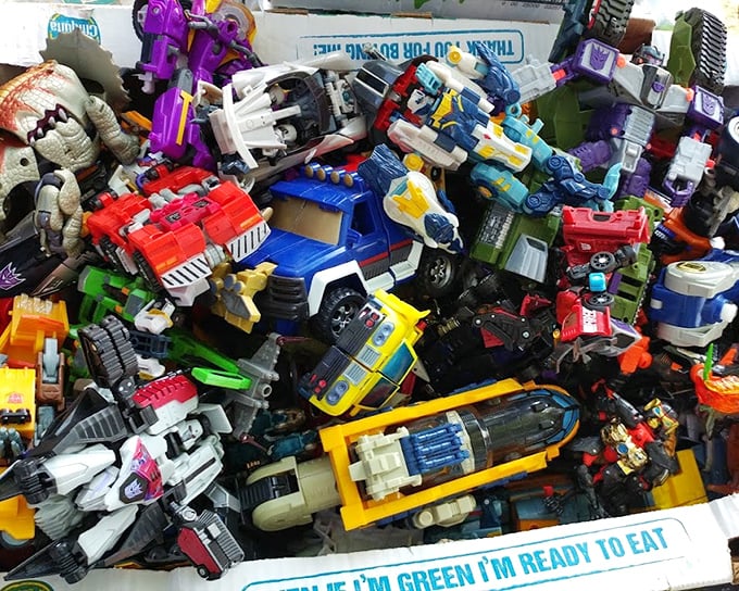 Childhood memories in plastic form. This Transformers treasure trove would make any '80s kid surrender their allowance in nostalgic delight.