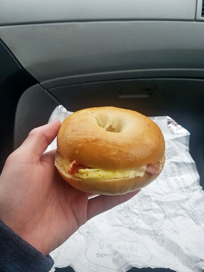The breakfast sandwich that launched a thousand morning commutes&mdash;perfectly balanced egg, meat and cheese nestled in a fresh-baked bagel.