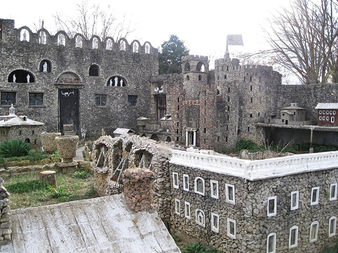 Fairy tale fortresses built stone by stone, proving that size doesn't matter when imagination runs wild.