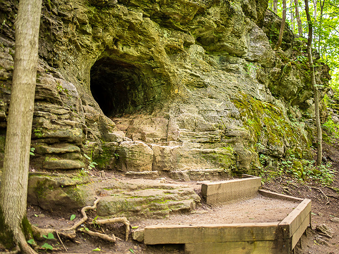 Mother Nature's original fixer-upper: a limestone cave that's been 440 million years in the making, no contractor required.