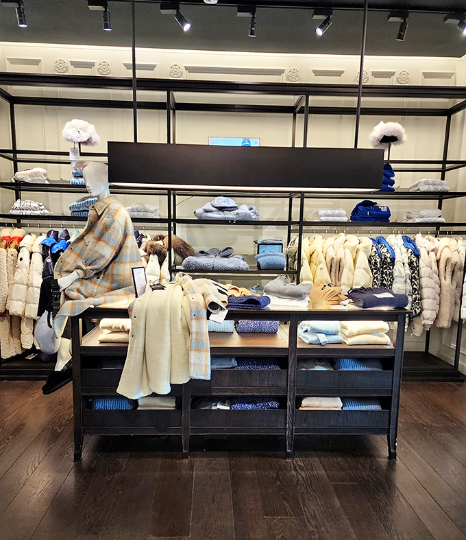 Not your average winter wardrobe. In Florida, "layering for cold weather" means adding a light cashmere throw to your designer ensemble.