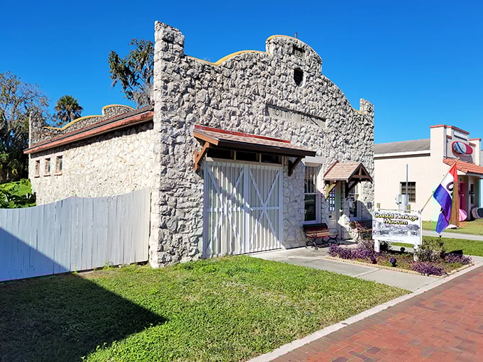 The Coastal Heritage Museum, housed in this distinctive stone building, tells Crystal River's story without the animatronic pirates other Florida attractions insist upon.