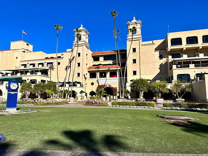 The Del Mar Fairgrounds stands as a Spanish colonial masterpiece, where architecture and ocean views compete for your attention.