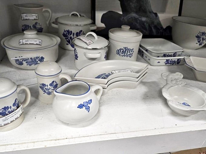 Blue and white porcelain that would make your grandmother swoon and your designer friends ask where you found such "vintage-inspired" pieces.
