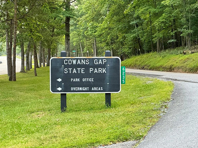 The gateway to adventure doesn't need neon lights &ndash; just a simple green sign promising overnight escapes from your inbox. P