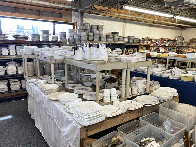Dish heaven awaits collectors and practical shoppers alike. One person's grandmother's china pattern is another's wedding registry dream come true.
