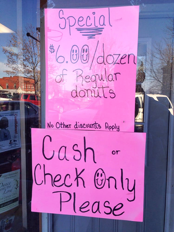 Six bucks for a dozen donuts and that smiley face isn't just cute&mdash;it's the appropriate reaction to prices that feel like a time machine to 1995. 