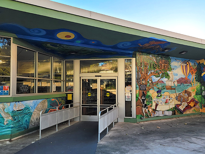 The E.P. Foster Library proves culture doesn't need a hefty price tag&mdash;its vibrant murals offer a splash of creativity that feeds the soul without emptying the wallet.